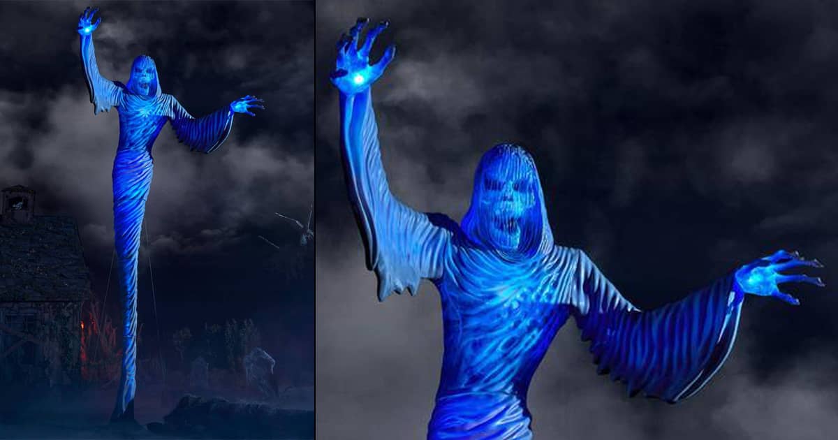 Terrifying 12 Foot Tall LED-Illuminated Towering Ghost | The Green Head