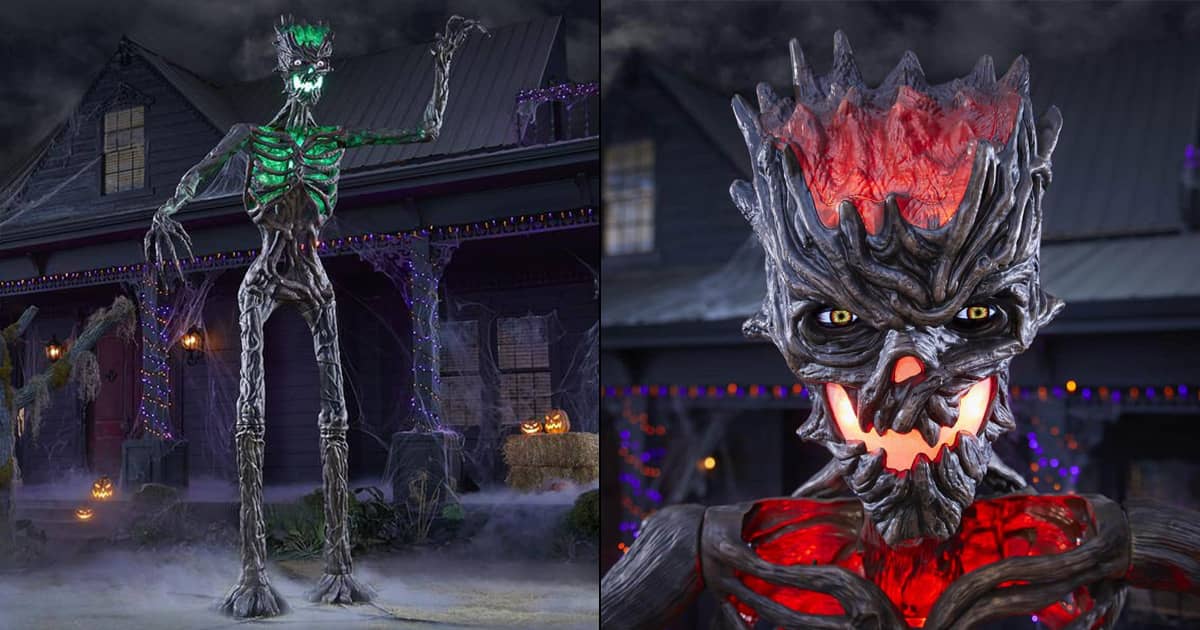 Terrifying 12.5 Foot Tall Giant Inferno Deadwood Skeleton Statue | The ...