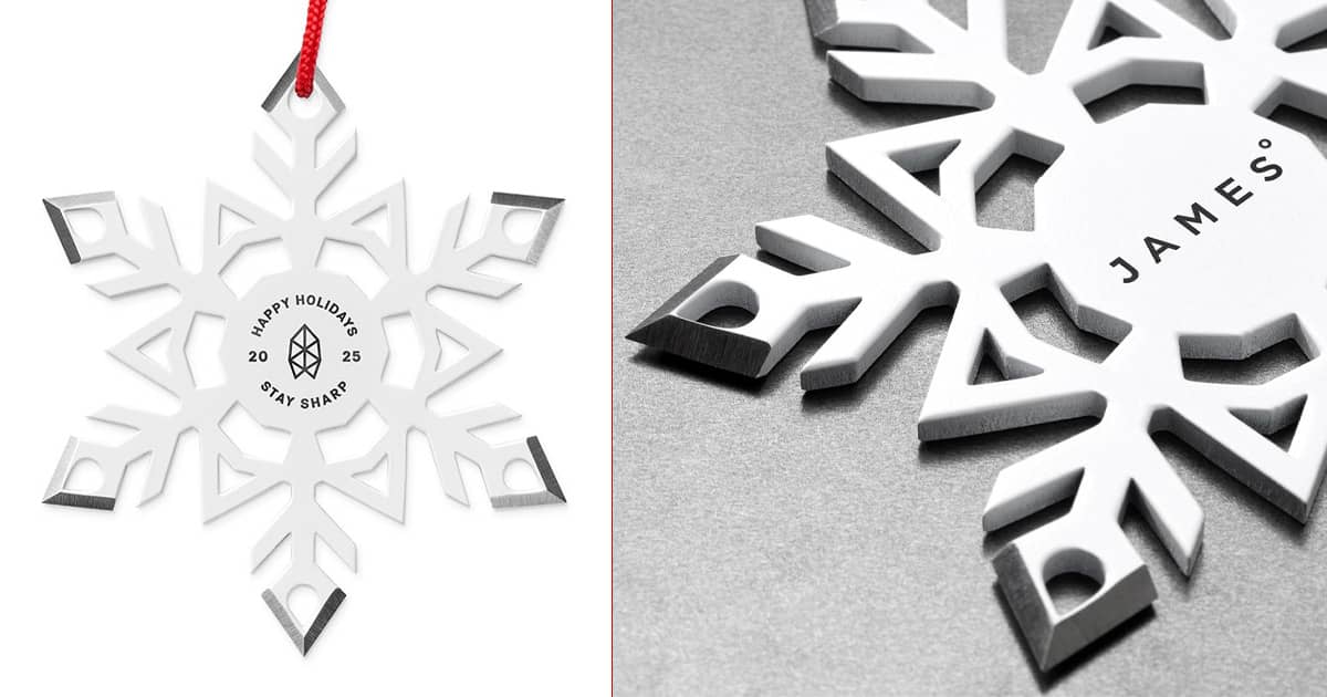 Throwflake - Steel Shuriken Ninja Throwing Star / Christmas Ornament ...