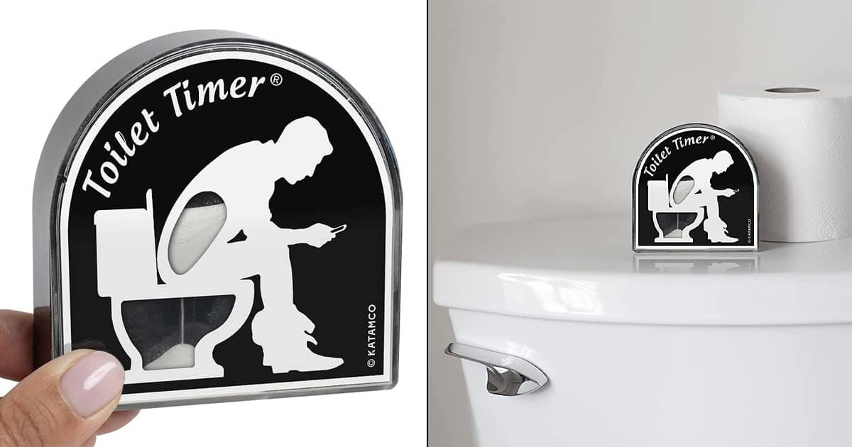 Toilet Timer - 5 Minute Sand Timer / Bathroom Motivator | The Green Head