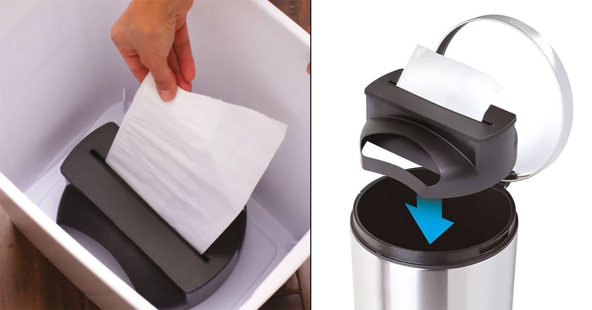 Trash Tidy Garbage Bag Dispenser - Store Bags Inside the Trash Can ...