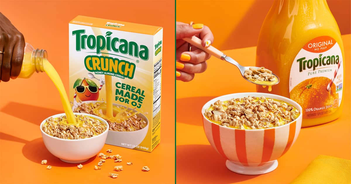 Tropicana Crunch - Cereal Made For Orange Juice! | The Green Head