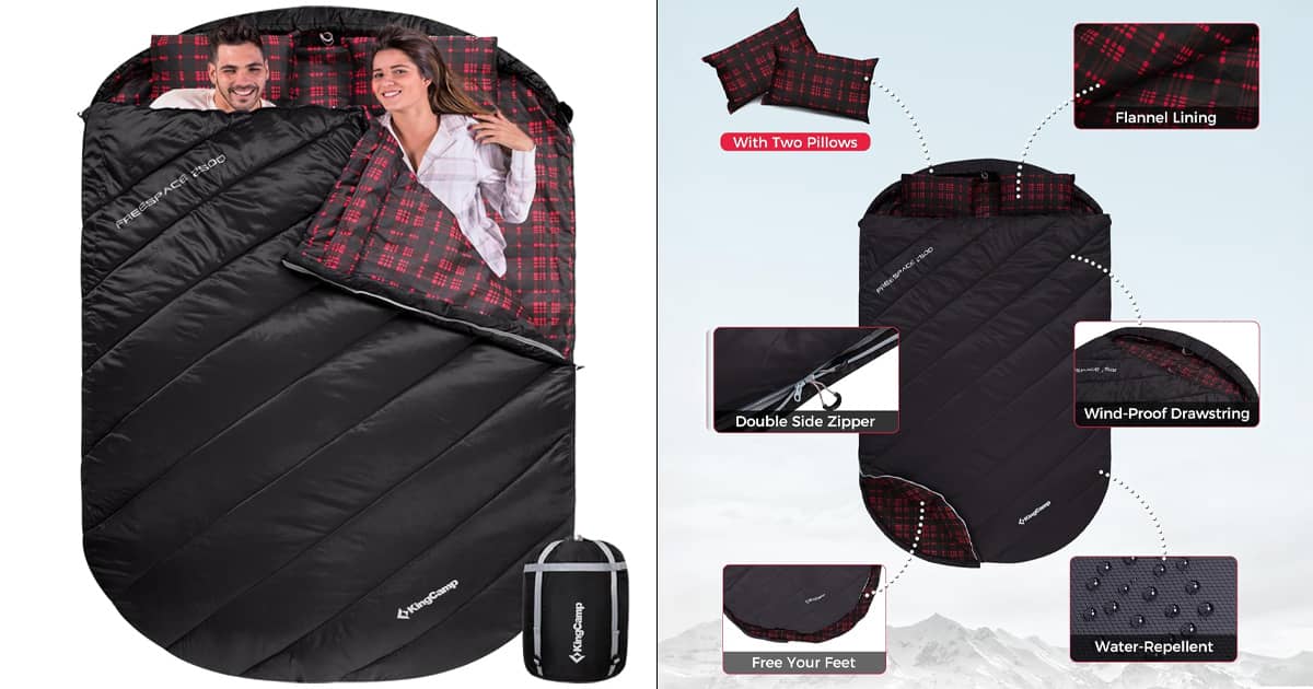 Two-Person Double Sleeping Bag | The Green Head