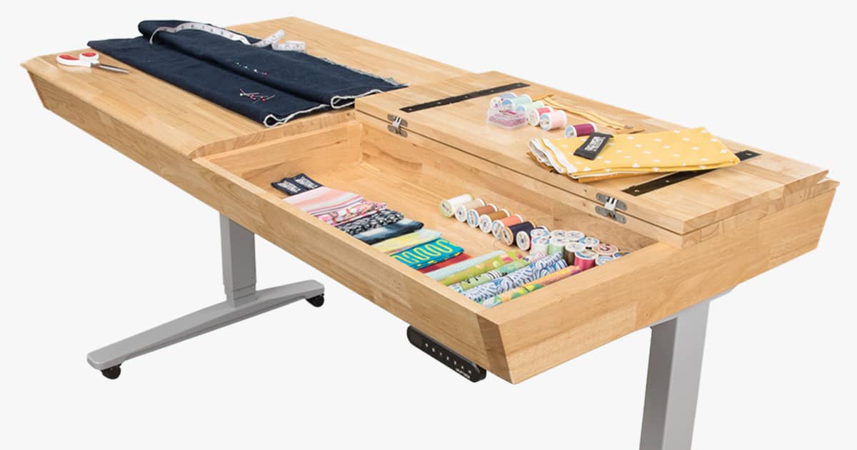 UPLIFT Height-Adjustable Crafting Table | The Green Head