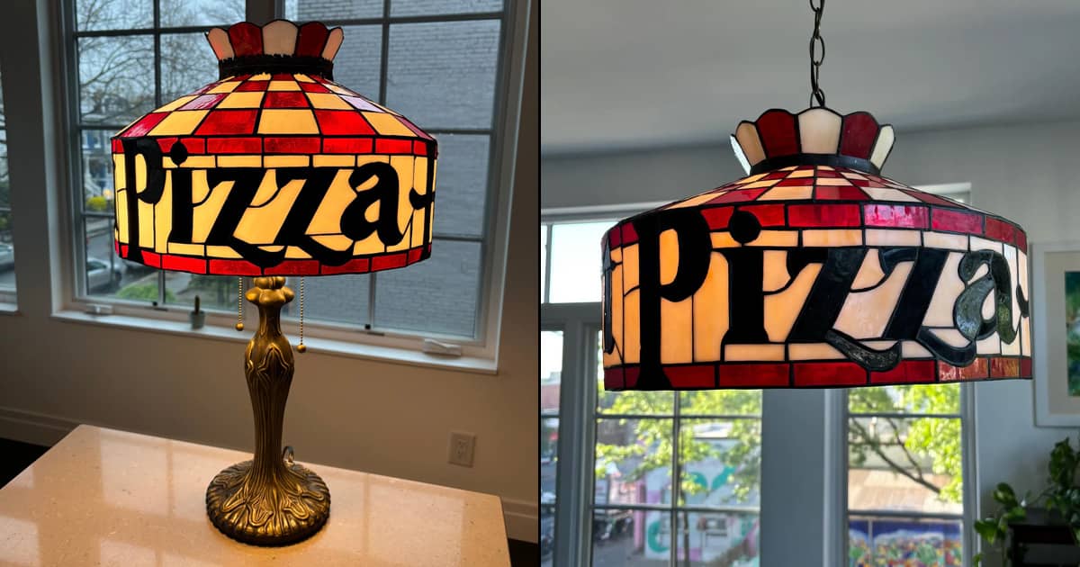 Vintage Pizza Hut Table Lamp | The Green Head