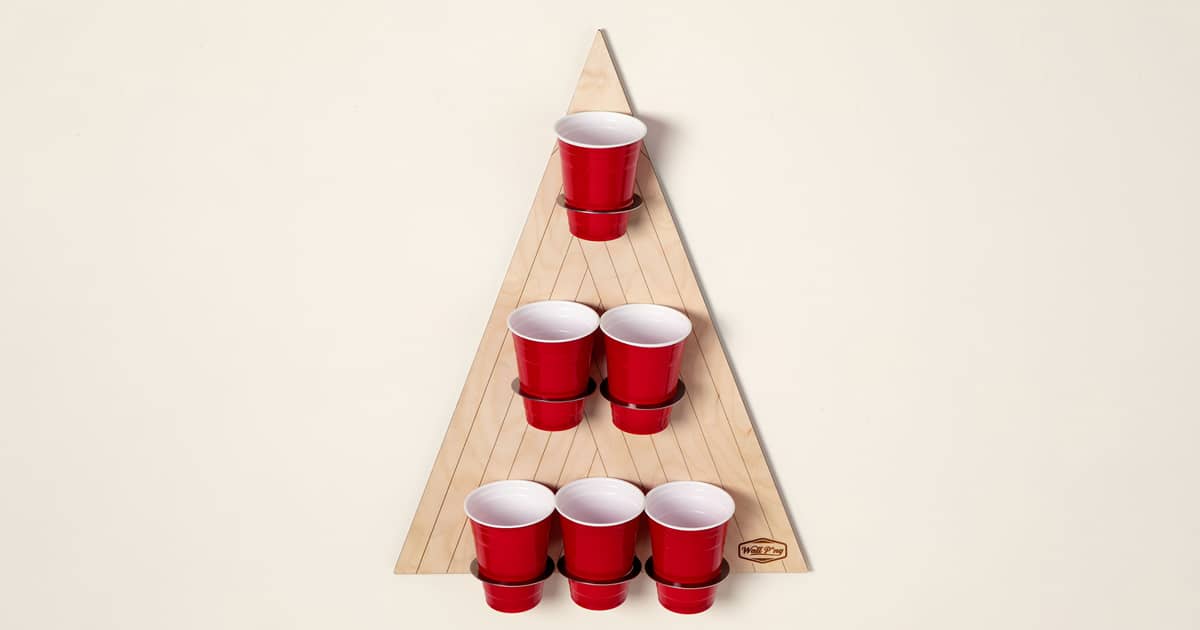 Wall Pong - Space-Saving Vertical Beer Pong Game | The Green Head