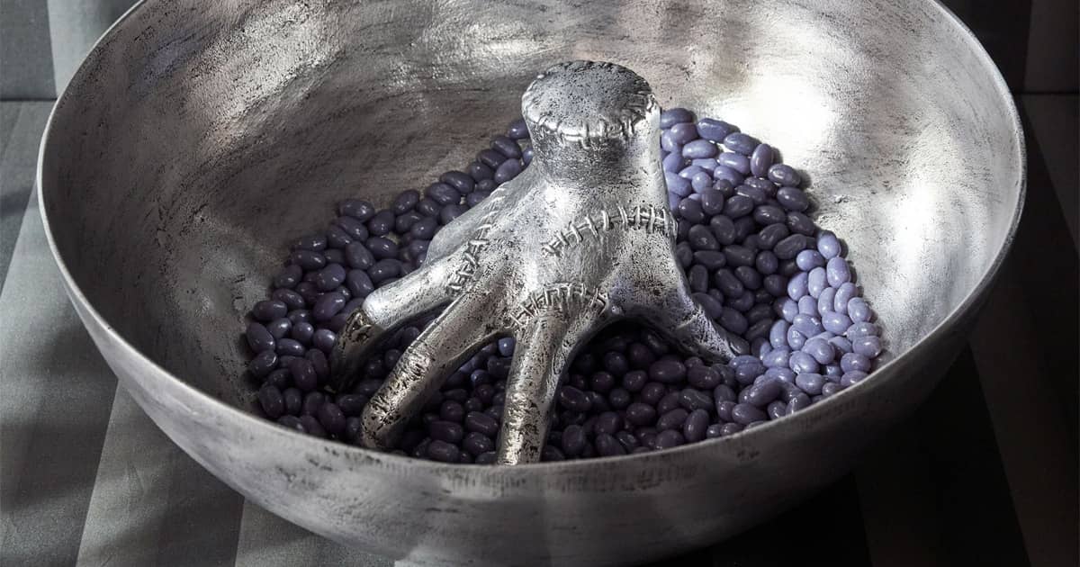 Wednesday / Addams Family Thing Halloween Candy Bowl | The Green Head