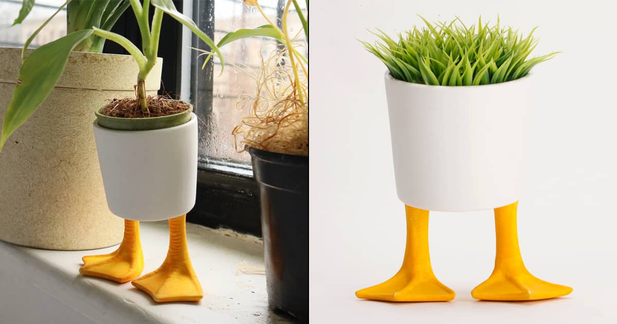 Whimsical Duck Feet Planter | The Green Head