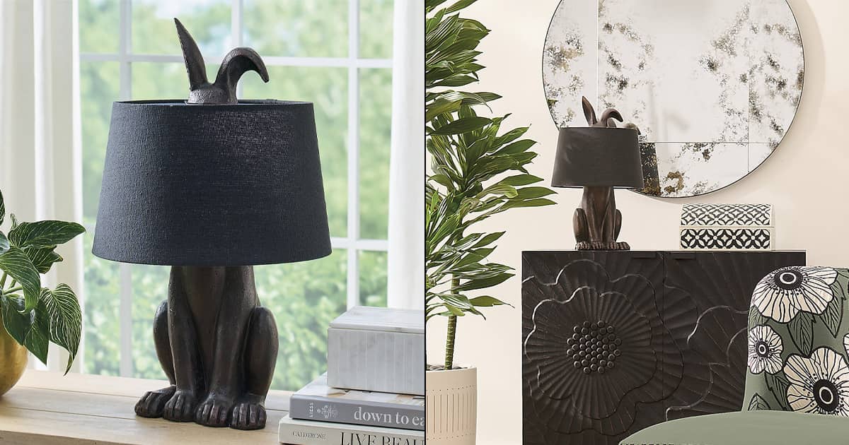 Whimsical Wild Hare Table Lamp | The Green Head