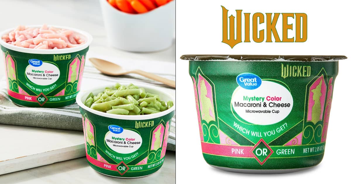 Wicked Color-Changing Macaroni and Cheese Microwave Cups - Pink/Green ...