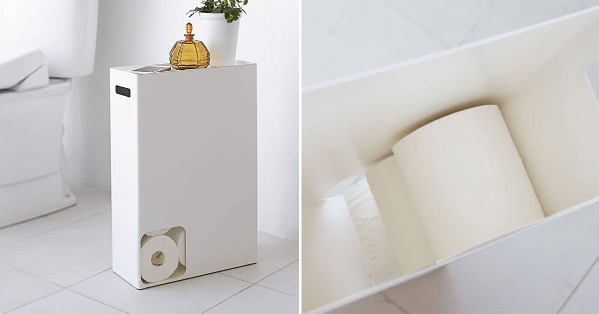Yamazaki Steel Toilet Paper Stocker | The Green Head