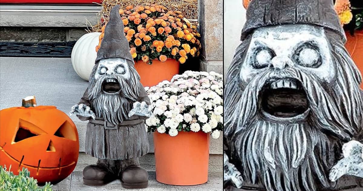 Zombie Garden Gnome Statue | The Green Head