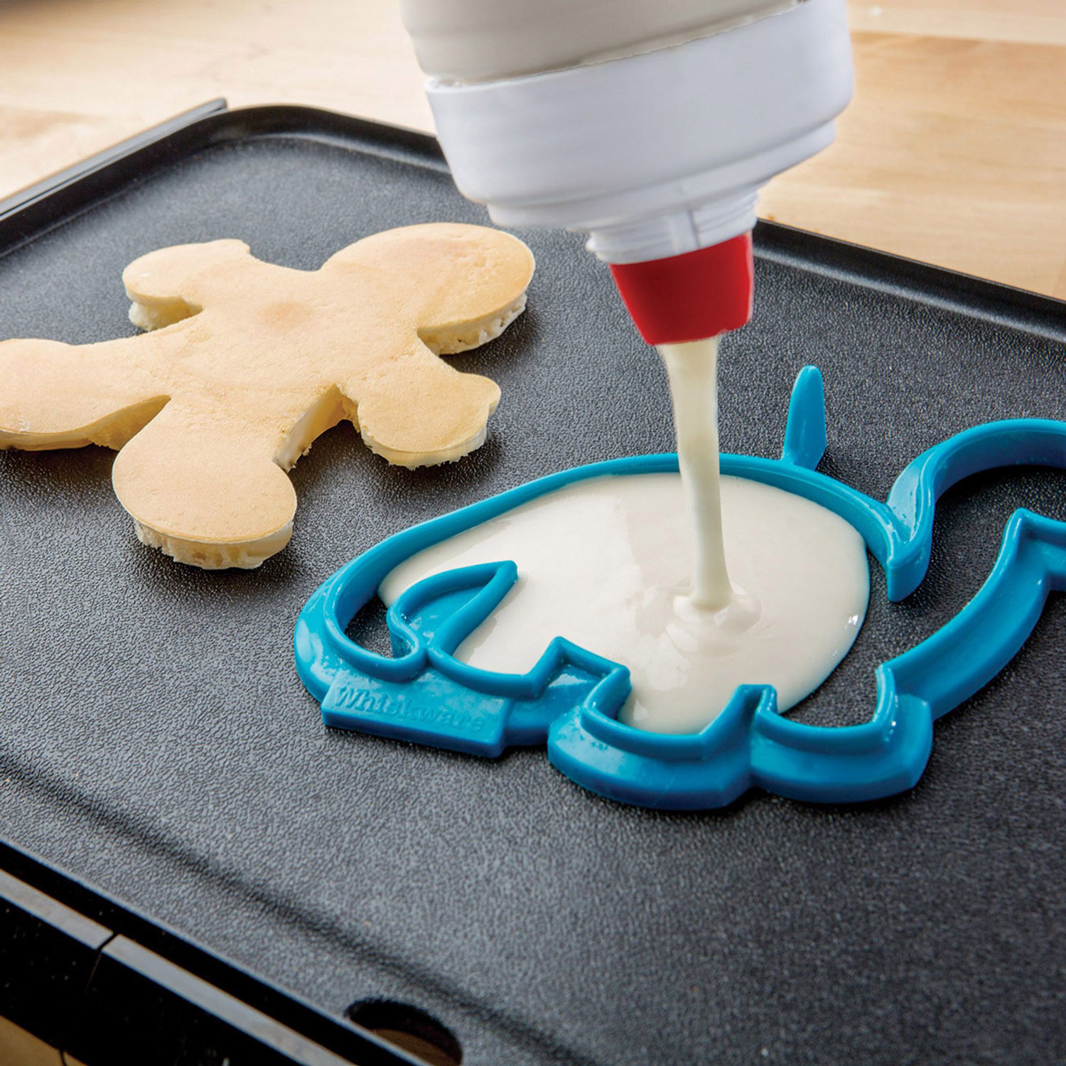 Whiskware Pancake Batter Mixer Squeezable Dispenser The Green Head Whiskware Pancake Batter Mixer Squeezable Dispenser The Green Head