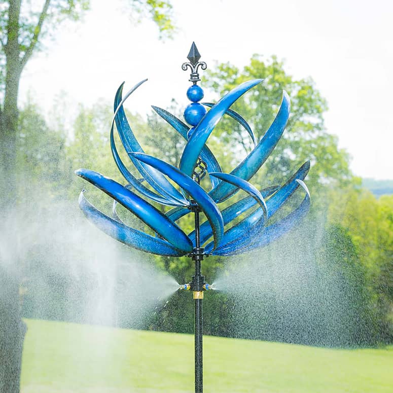 Blue Waves Misting Wind Spinner | The Green Head
