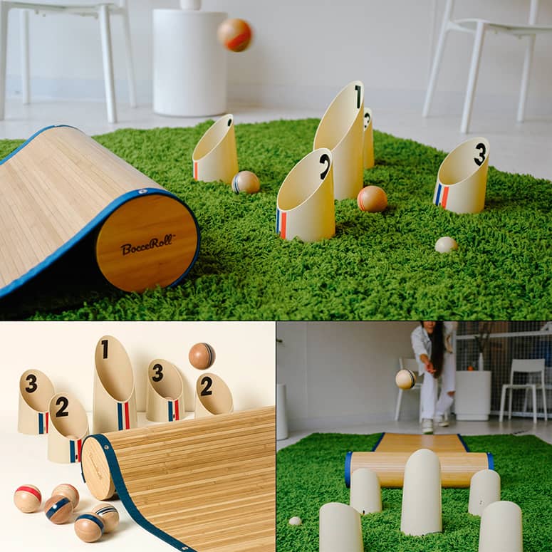 BocceRoll - Lawn Game That Combines Bocce, Skee-Ball, and Cornhole ...