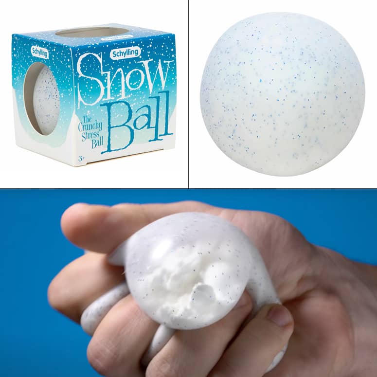 Crunchy Snowball Stress Ball - Feels and Sounds Like Real Snow | The ...