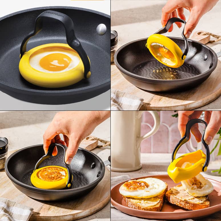 Dreamfarm Flegg - Silicone Egg Ring That Flips, Lifts, and Serves | The Green Head