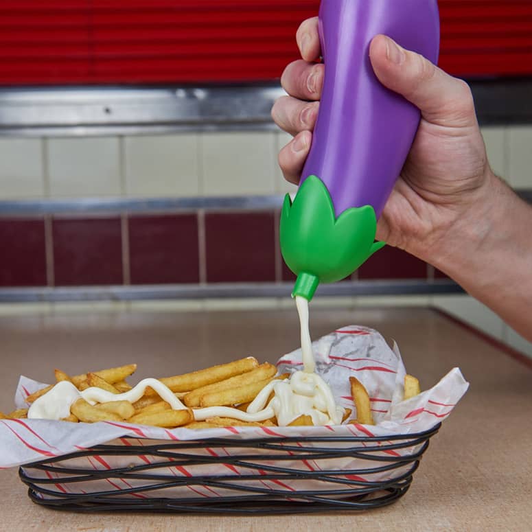 Eggplant Emoji Condiment Squeeze Bottle | The Green Head