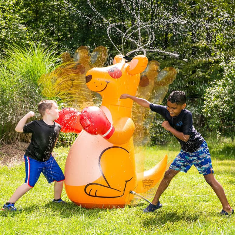 Giant Boxing Kangaroo Sprinkler / Bounce Back Punching Bag | The Green Head