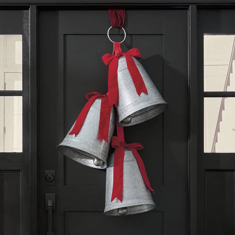 Giant Hanging Galvanized Christmas Bells | The Green Head