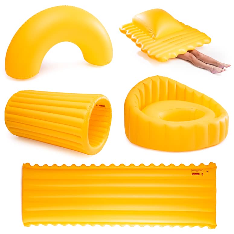 Giant Inflatable Pasta Pool Noodles | The Green Head