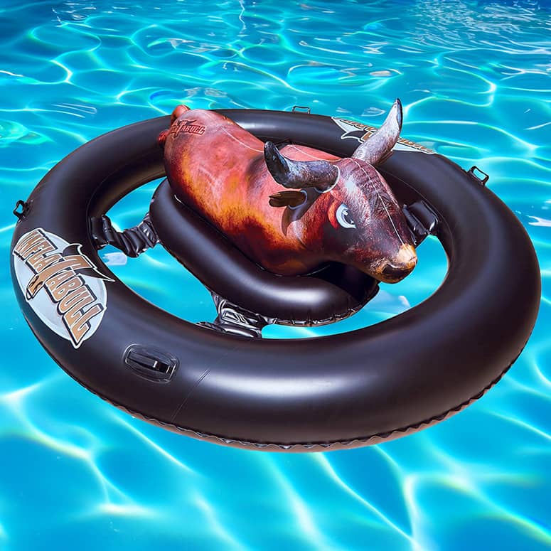Inflatabull - Inflatable Bull-Riding Pool Toy | The Green Head