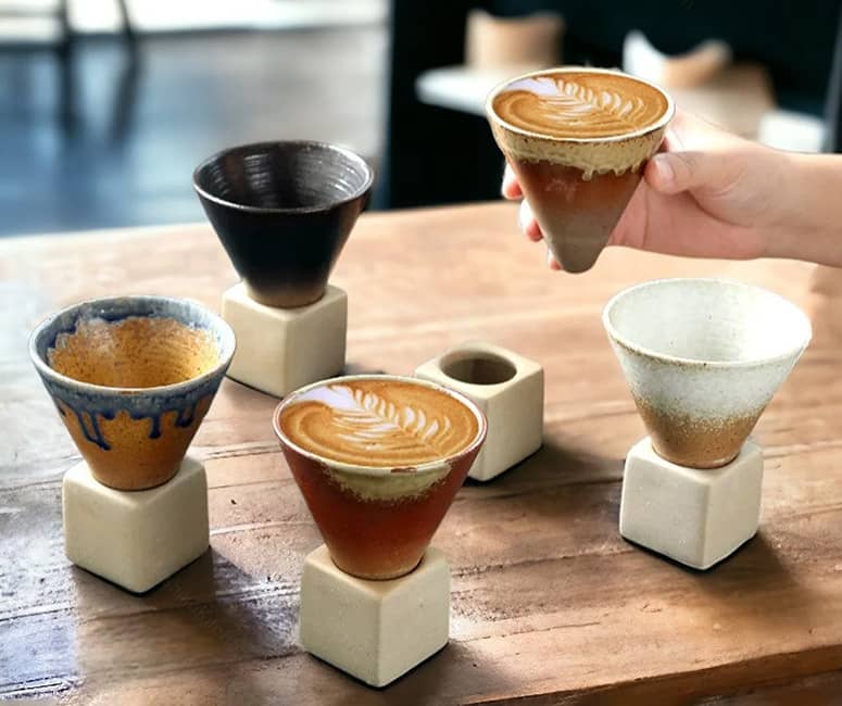 Japanese Ceramic Cone Cups | The Green Head