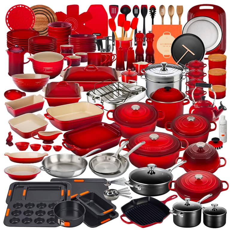 Le Creuset Ultimate Cookware Set - 157 Pieces Delivered on a Pallet ...