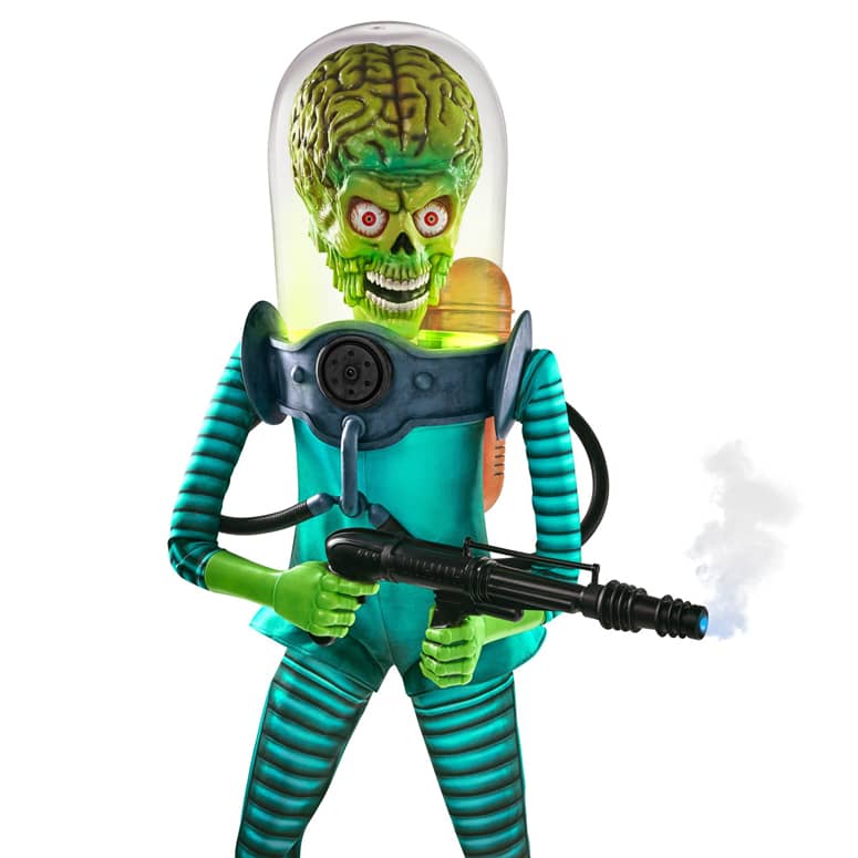 Lifesize Mars Attacks Martian Warrior Animatronic Statue | The Green Head