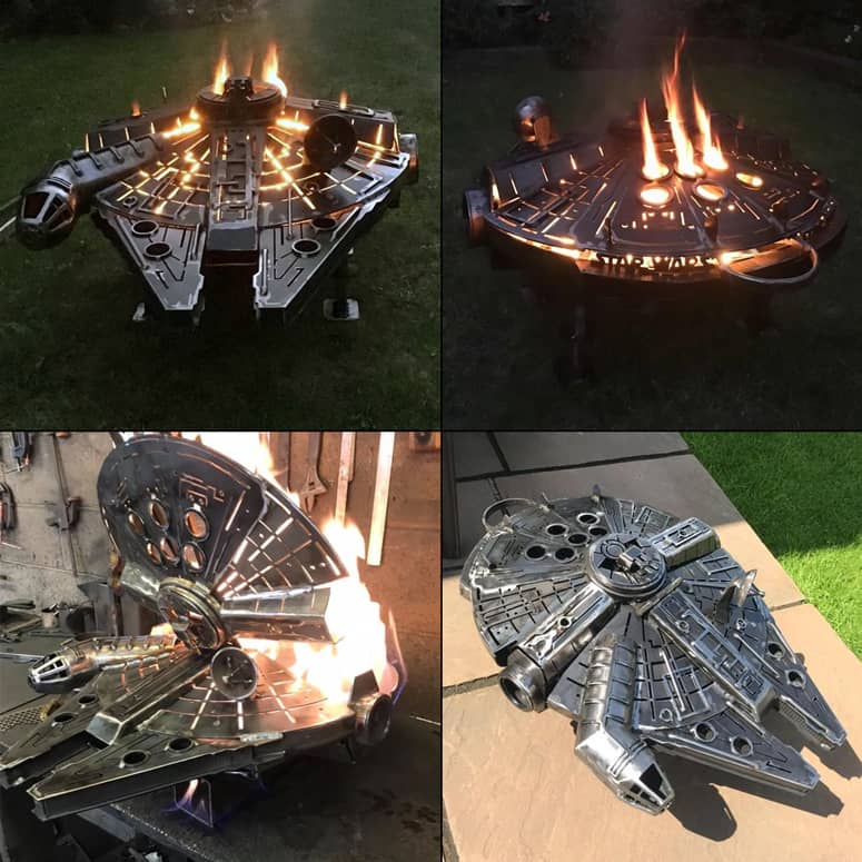 Millennium Falcon Wood-Burning Fire Pit | The Green Head