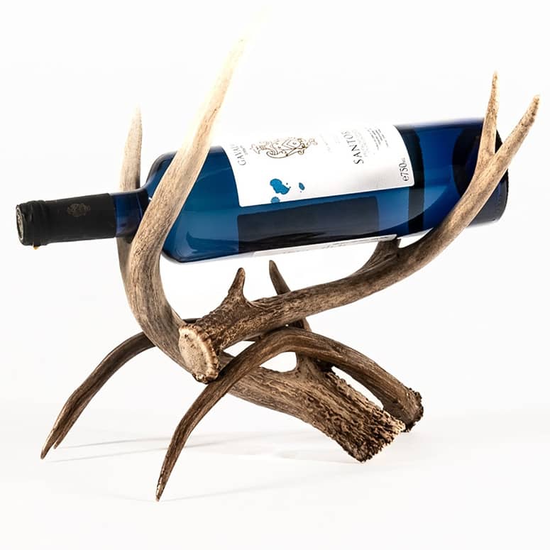 Naturally Shed Deer Antlers Wine Bottle Racks | The Green Head