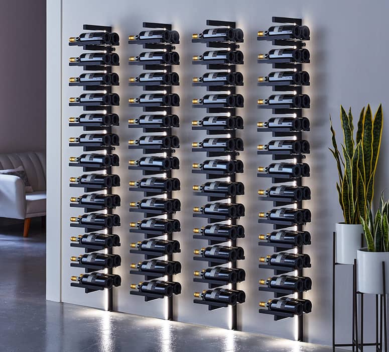 N'FINITY LED-Illuminated Metal Wine Rack | The Green Head
