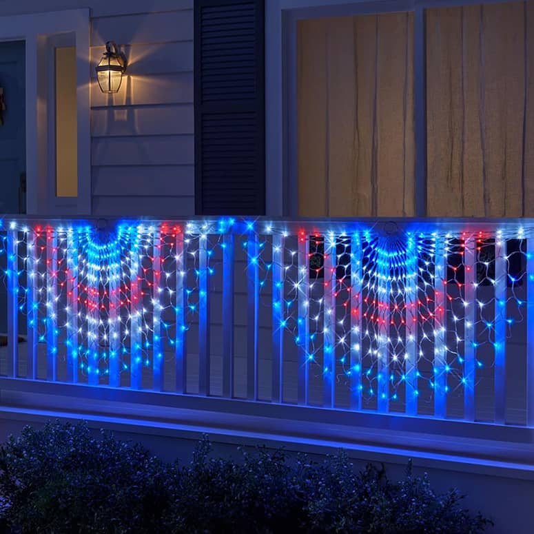 Patriotic LED Light Show Bunting | The Green Head