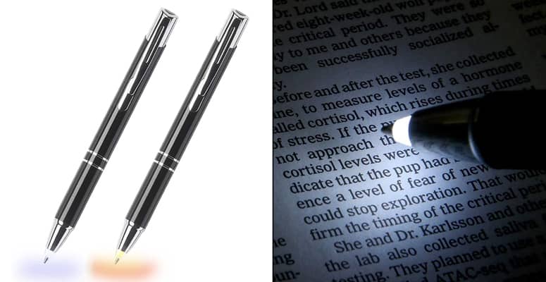Penlights - LED Lighted Tip Ballpoint Pens | The Green Head