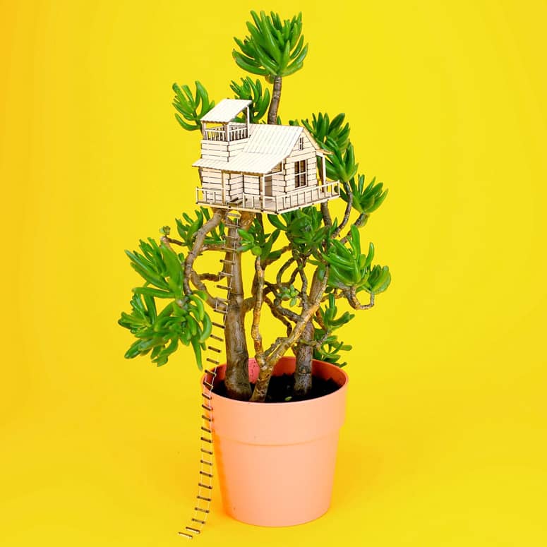 Plant Houses - Miniature Houseplant Treehouses | The Green Head
