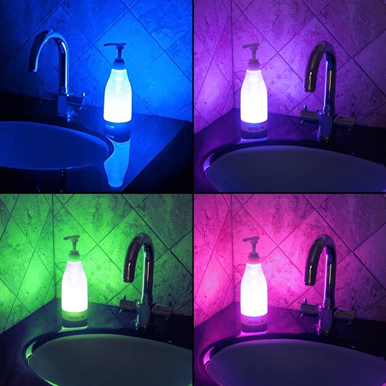 Soap Brite - LED Illuminated Soap Dispenser - 7 Soothing Colors | The ...
