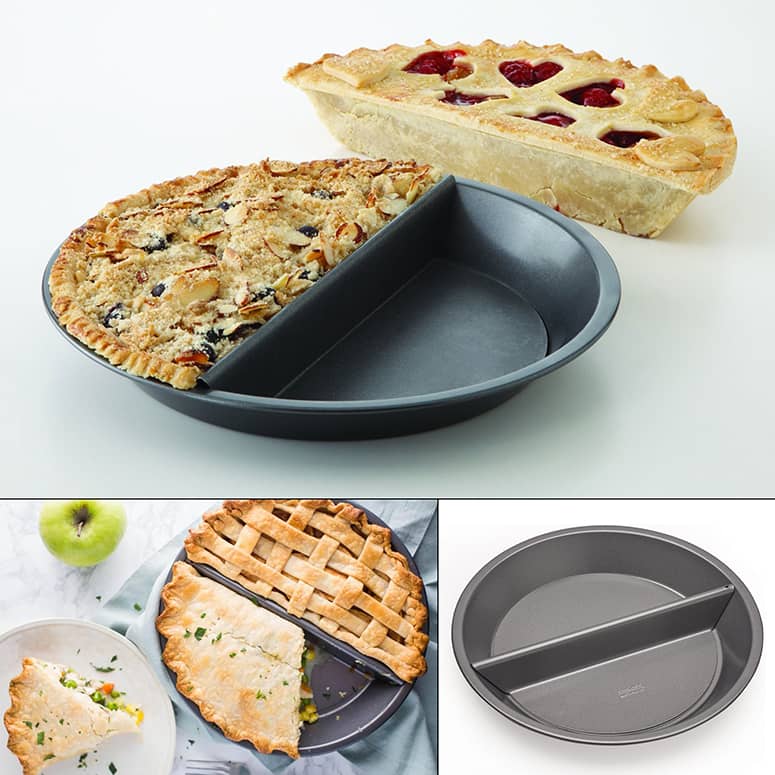 Split Decision Pie Pan - Bake Two Different Pies in One Pan! | The ...