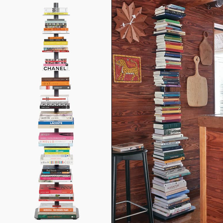 Story Bookcase - Minimalist Vertical Bookshelf Tower | The Green Head