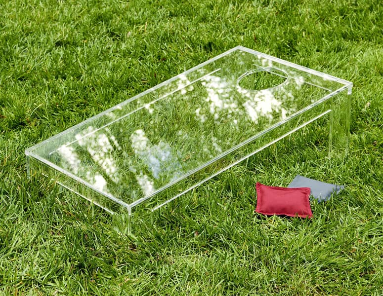 Transparent Acrylic Cornhole Set | The Green Head