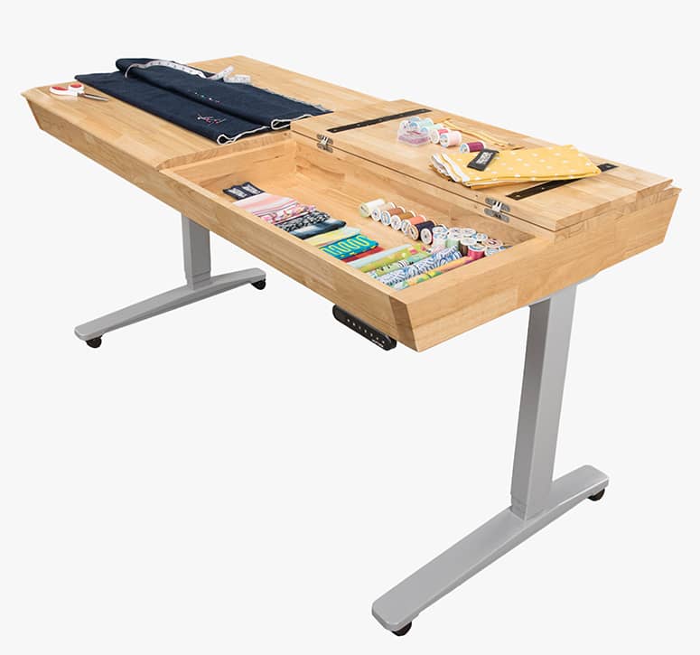 UPLIFT Height-Adjustable Crafting Table | The Green Head