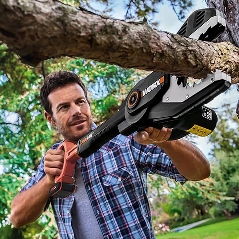 Worx JawSaw - Ultra-Safe 20V Cordless Chainsaw | The Green Head