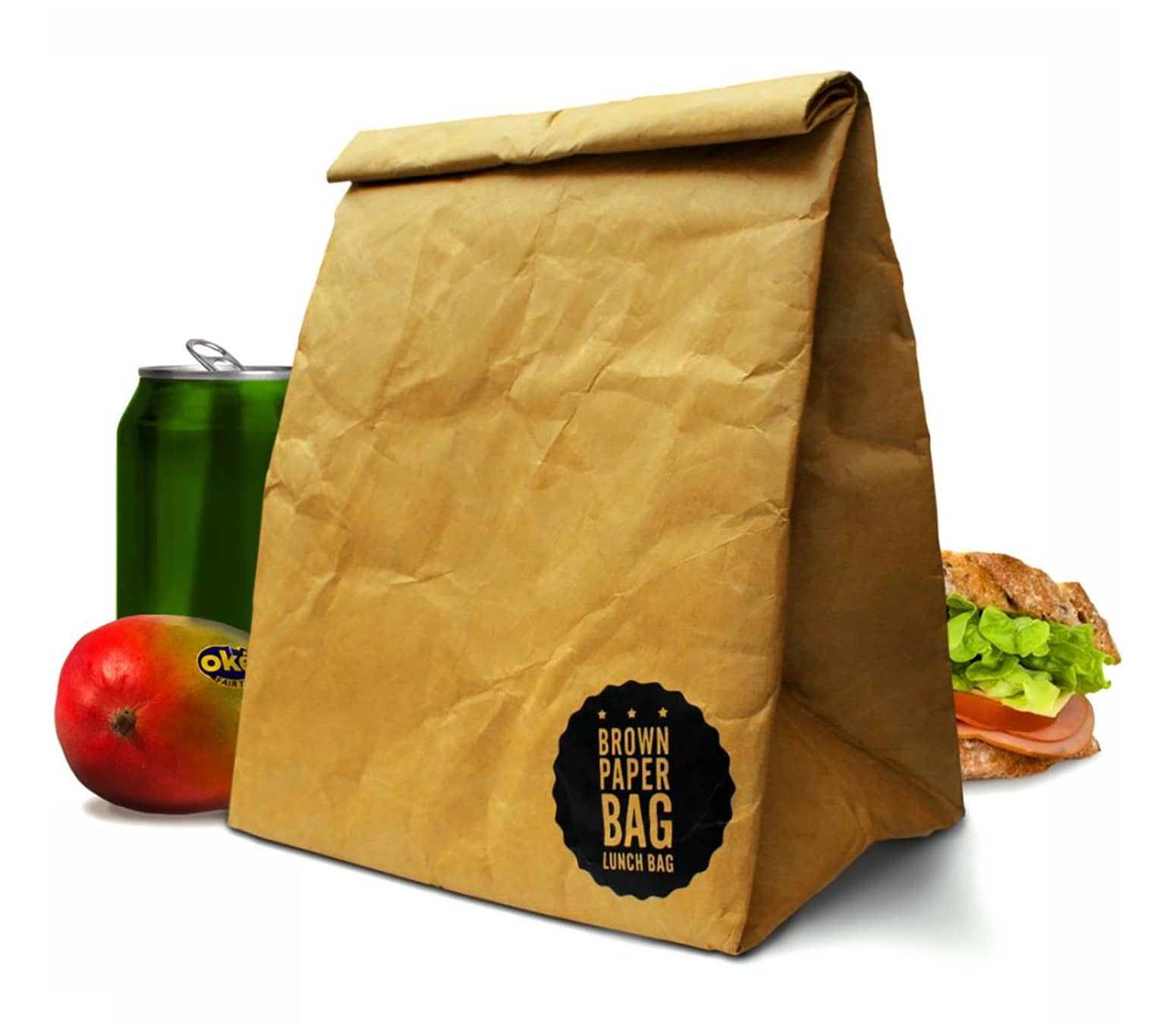 Brown Paper Bag Insulated And Reusable Lunch Bag The Green Head