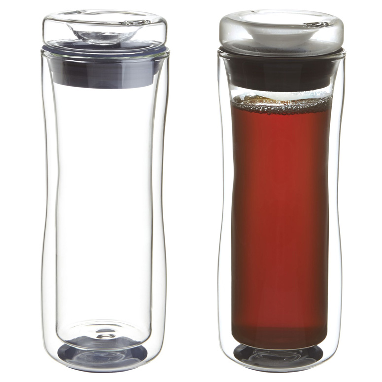 Insulated Glass Travel Coffee Cups Glass Designs