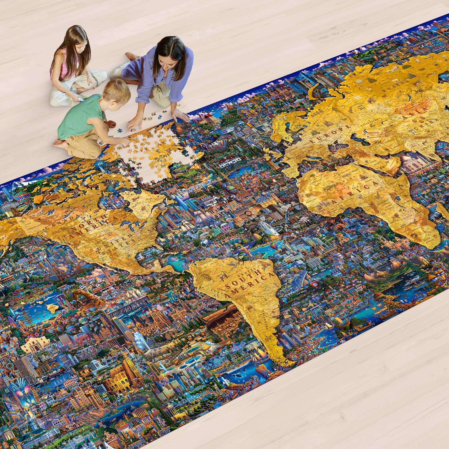 The World s Largest Jigsaw Puzzle 60 000 Pieces And 29 Feet Long 